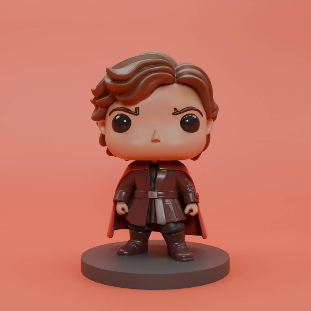 Characters & Creatures STL Download - Anakin Skywalker chibiby ipdesignoo8