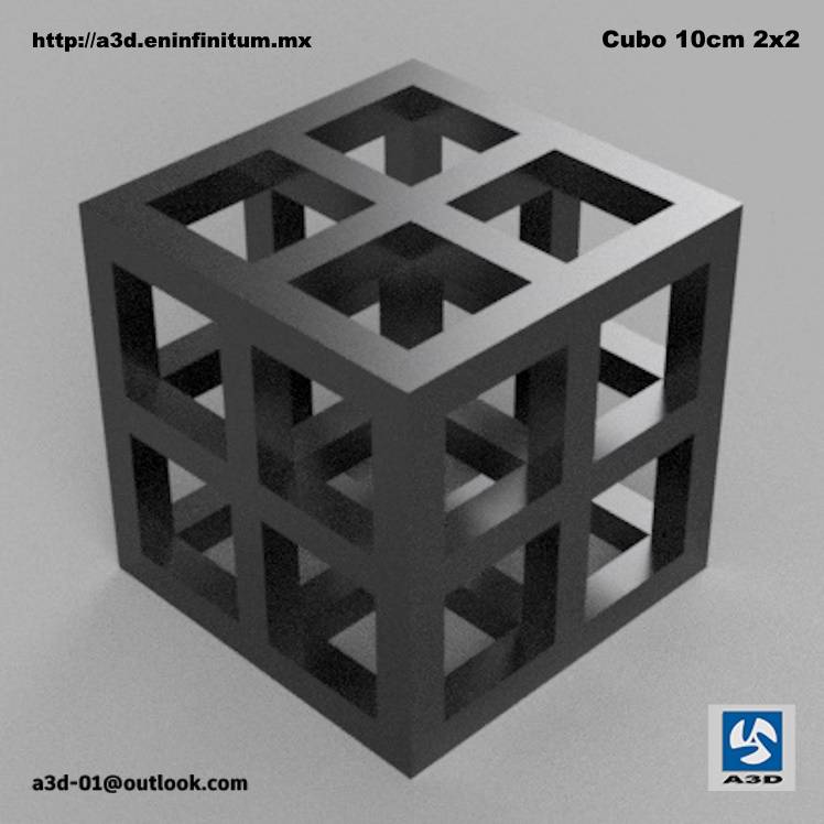 3D Printer Files | 3MF File | cubo 2x2 10cm | Creality Cloud