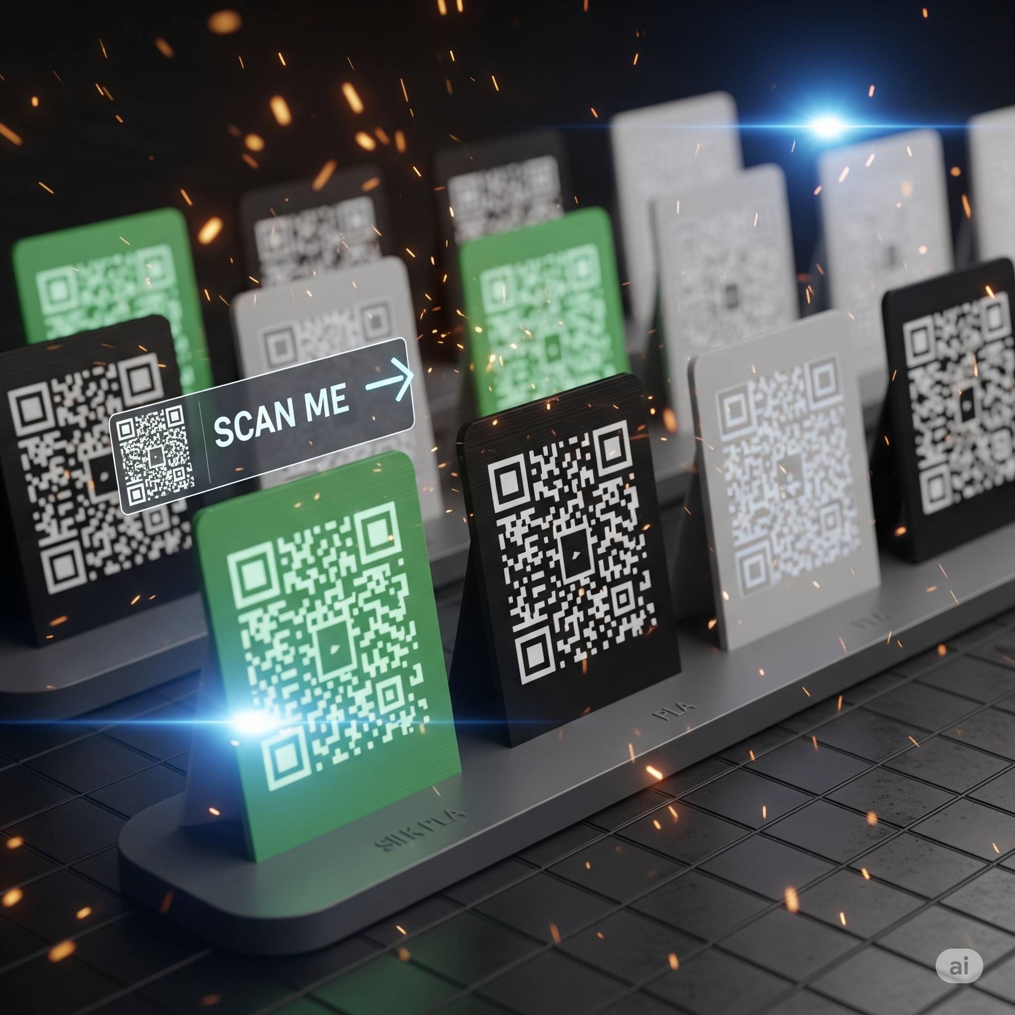 3D Printer Files | 3MF File | Custom QR Cards That SCREAM Style ...