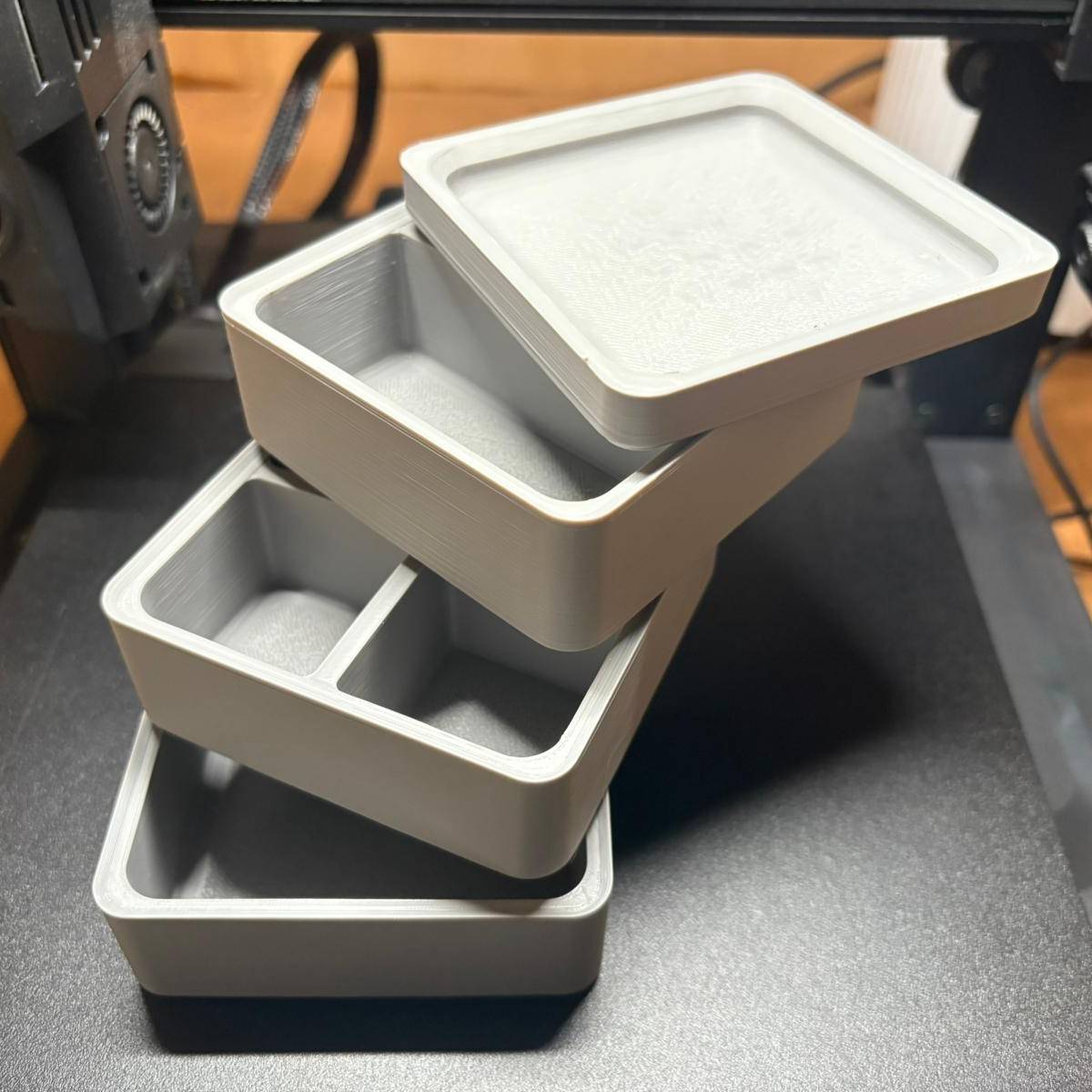 3D Printer Files | 3MF File | stackable box · squared | Creality Cloud