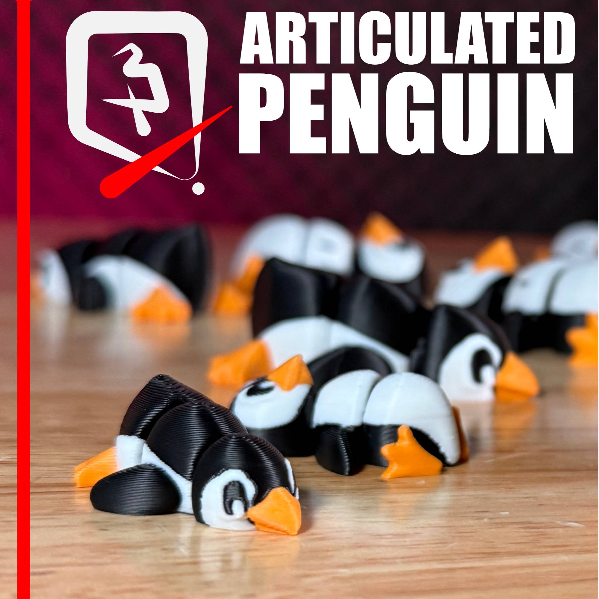 3D Printer Files | 3MF File | Articulated Penguin — The Sliding Winter ...