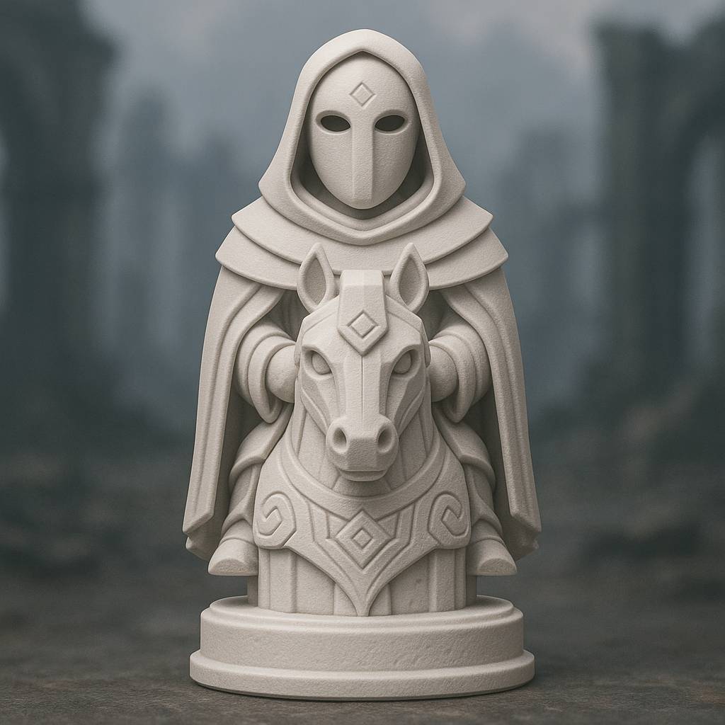 3D Printer Files | 3MF File | Chess Knight Masked Soul | Creality Cloud