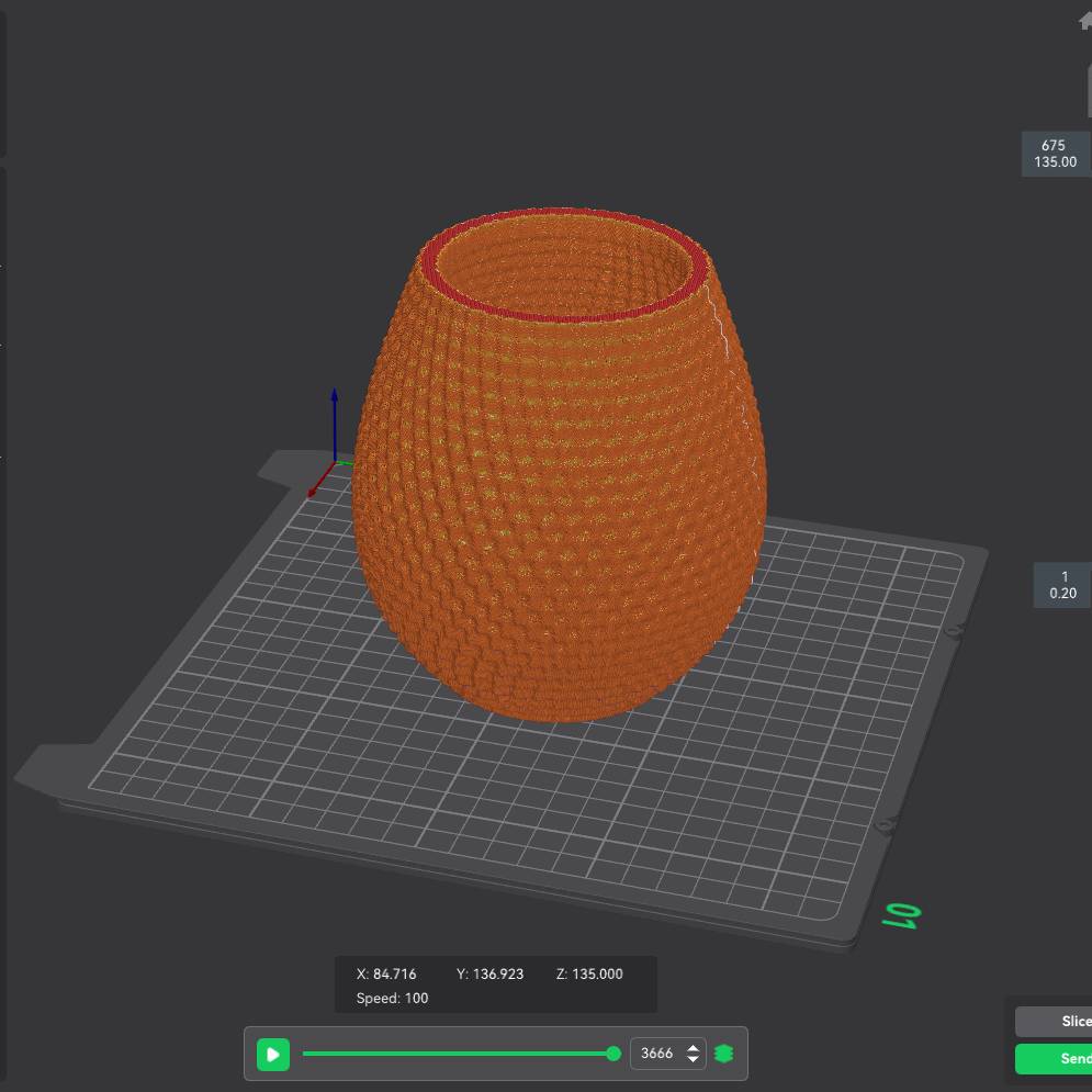3D 프린터 도면 | 3MF 파일 다운로드 | Pixel Vase V4 | Teardrop Shape | Plant Pot ...