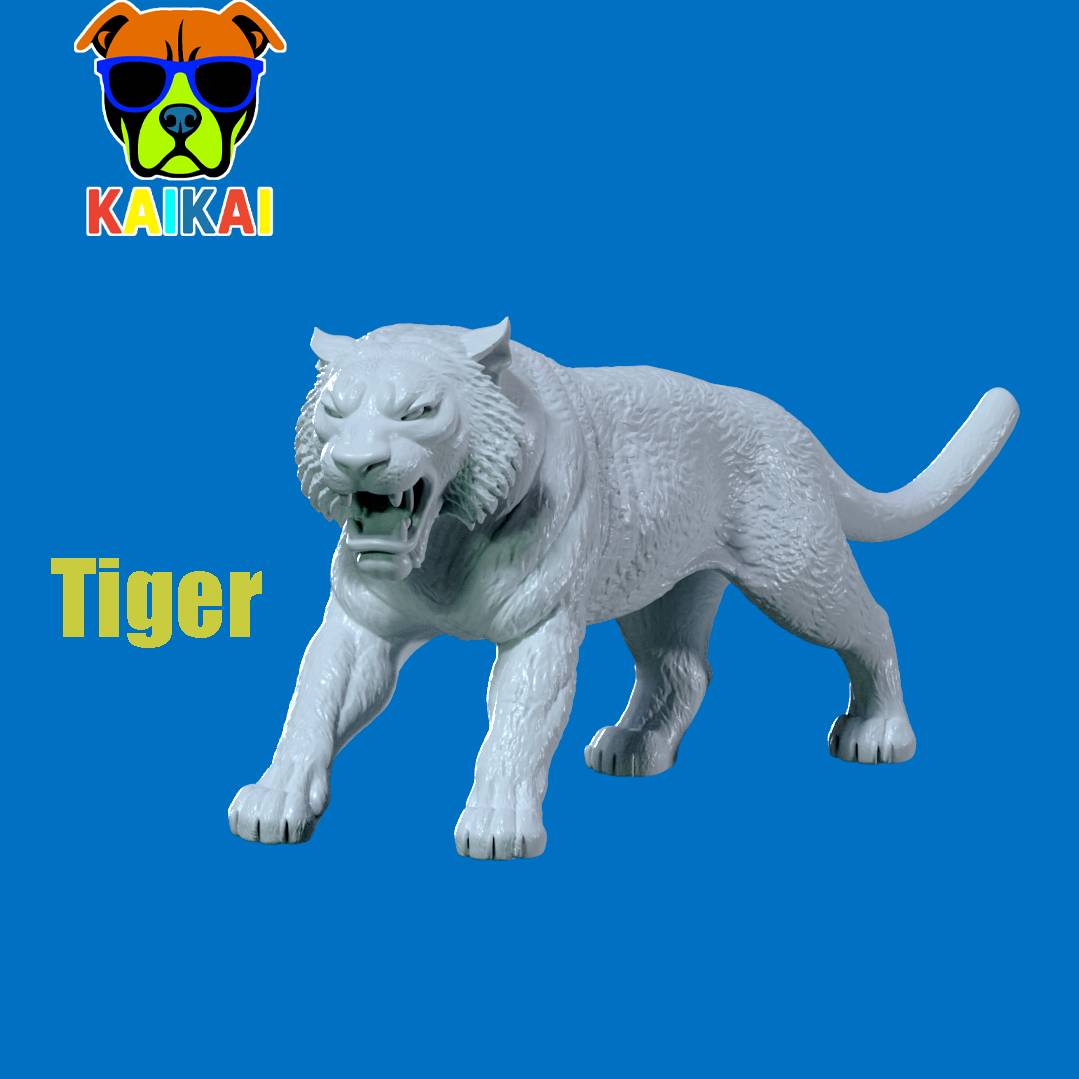 Characters & Creatures STL Download - Tiger-like- Indochina Tiger model ...