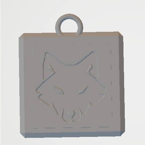 Personal Accessories STL Download - SPECTRE WOLF KEY CHAINby __SPECTRE ...