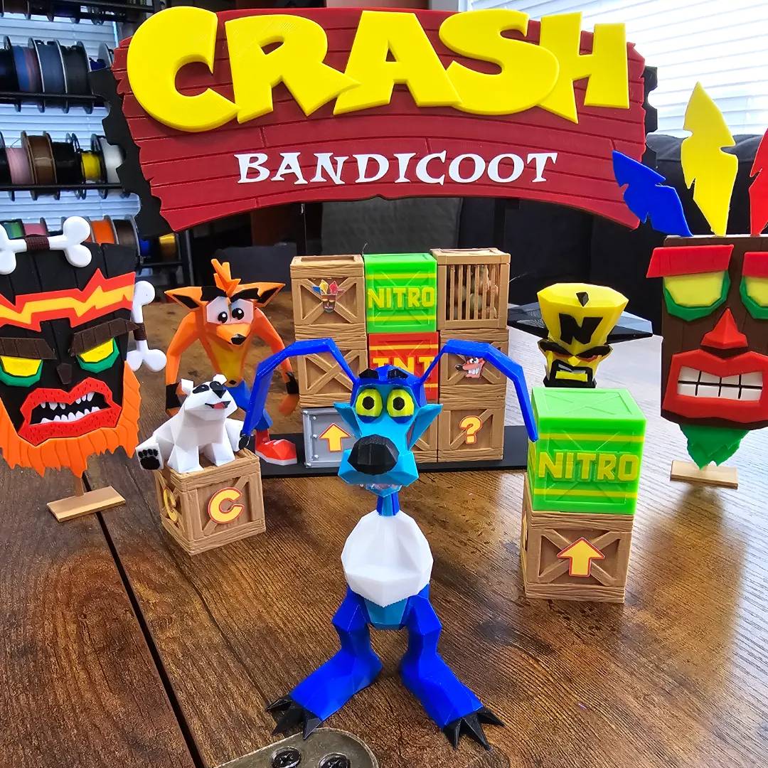 Archivos de impresora 3D | Archivo 3MF | Low Poly Ripper Roo From Crash ...