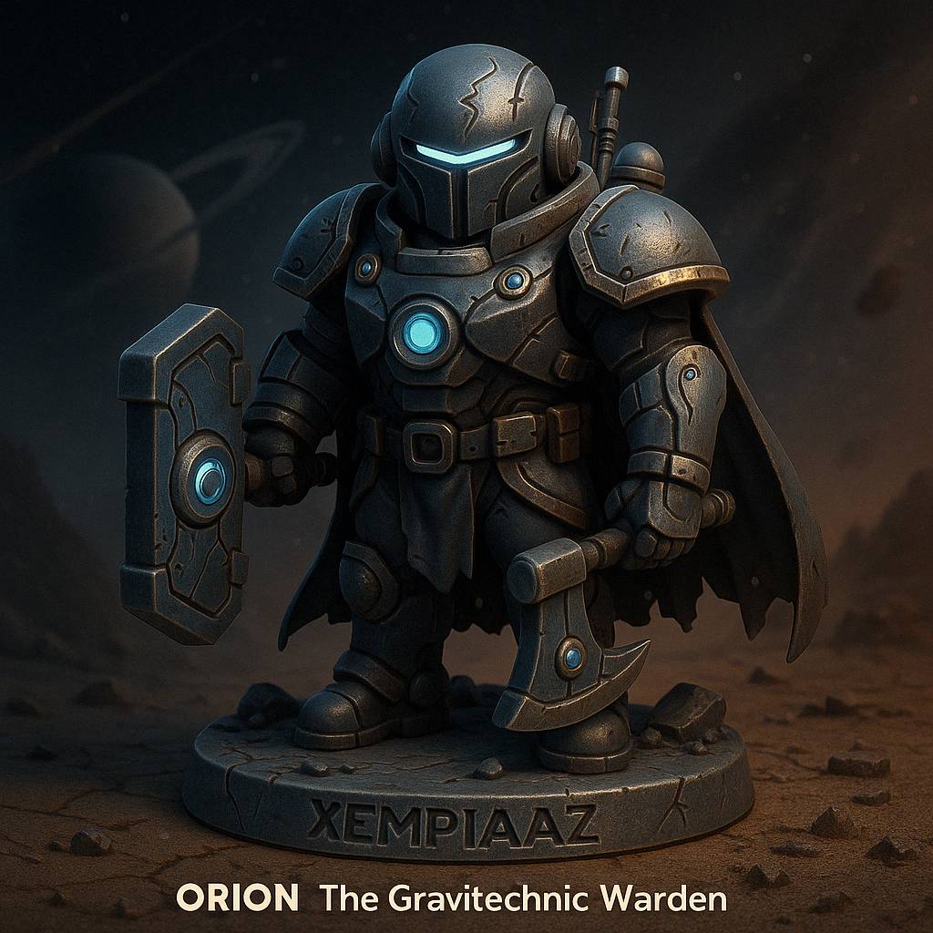 Characters & Creatures STL Download - ORION – The Gravitechnic Warden ...