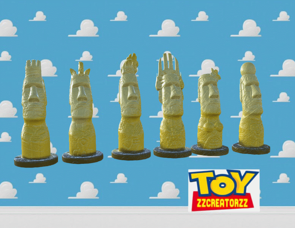 Other STL Download - chess-ajedrez-de-moai chileby zzjonicreatorzz