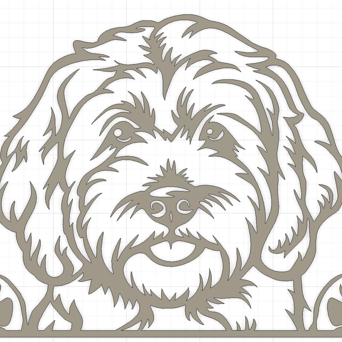 Home Decorations & Ornaments STL Download - Labradoodle Wall Artby VT ...