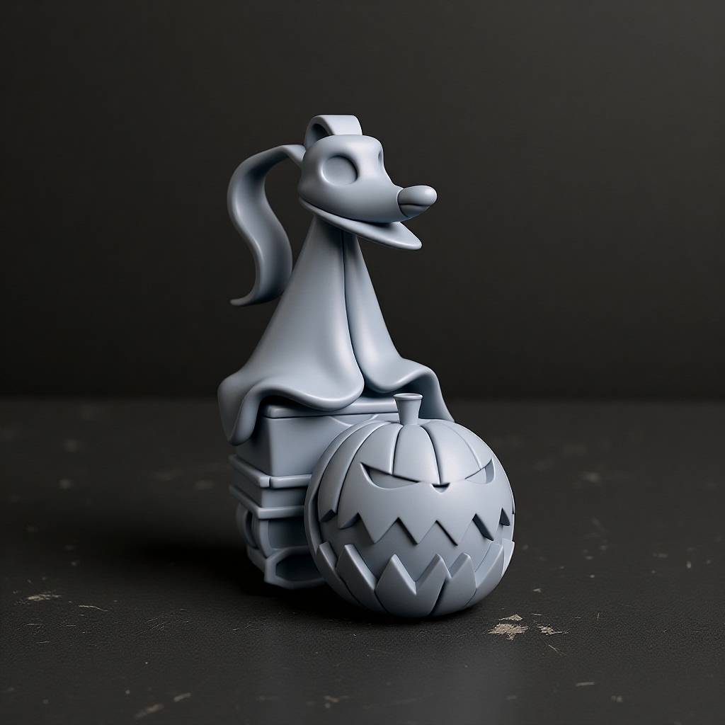 3D Printer Files | 3MF File | Zero Nightmare before Christmas Fan Art ...