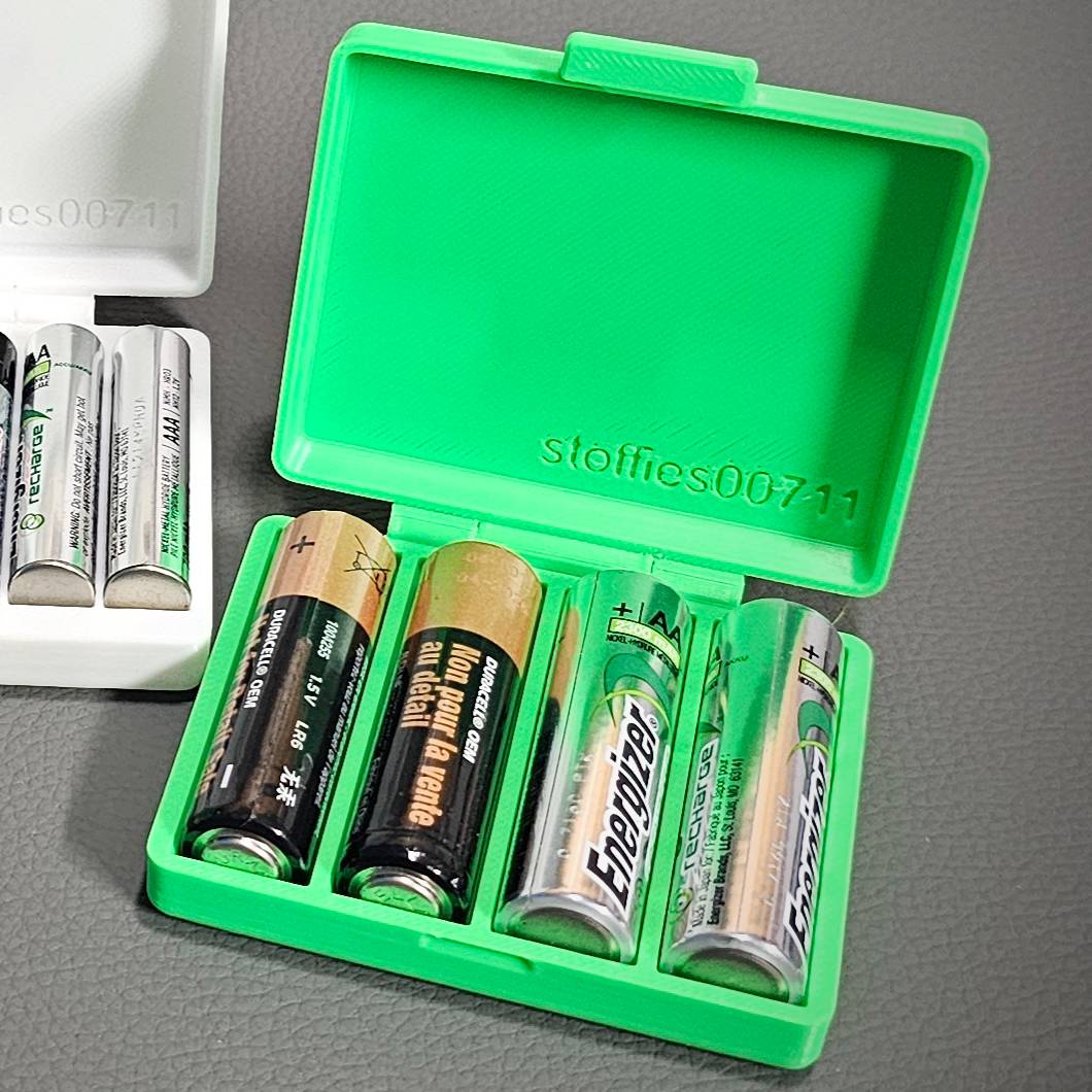 3D Printer Files | 3MF File | Battery Case - Print in Place, Hinged ...
