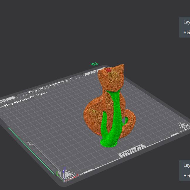 3D Printer Files | 3MF File | Cat Decor #2 | Creality Cloud