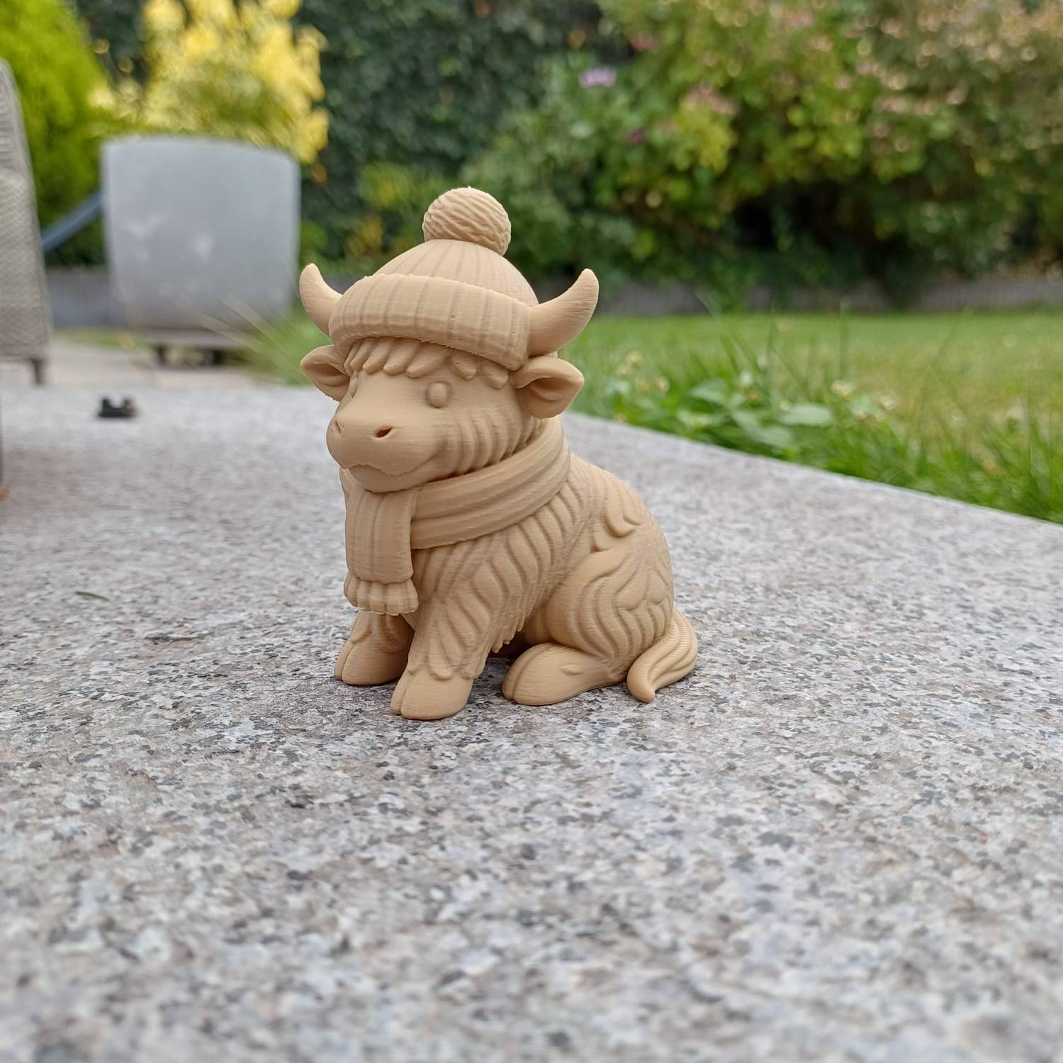 3D Printer Files | 3MF File | Cozy Cow — the Winter Highland Cow ...