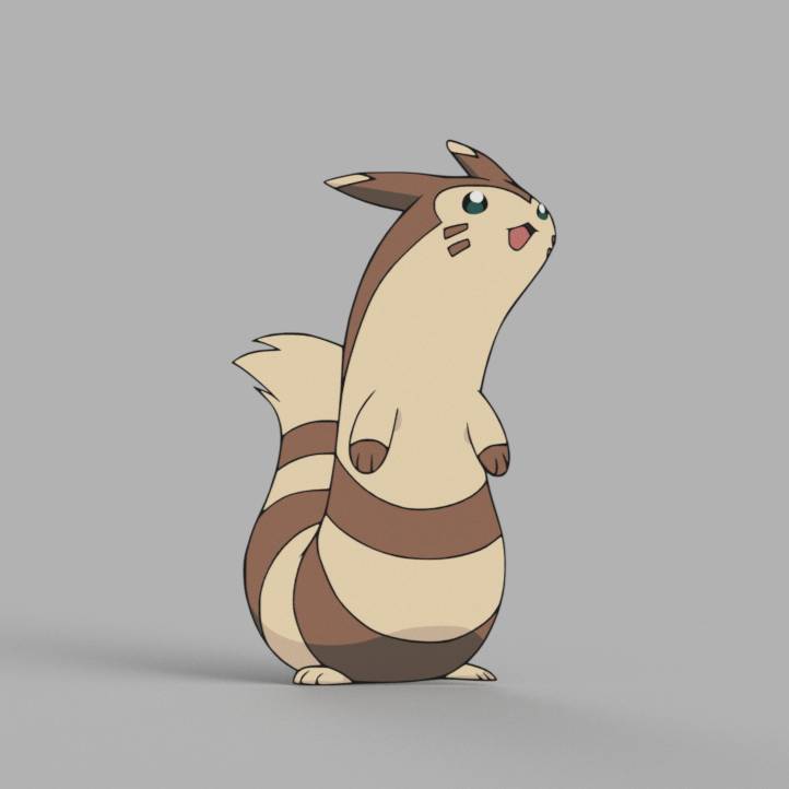3D Printer Files | 3MF File | Furret Wall Art | Creality Cloud