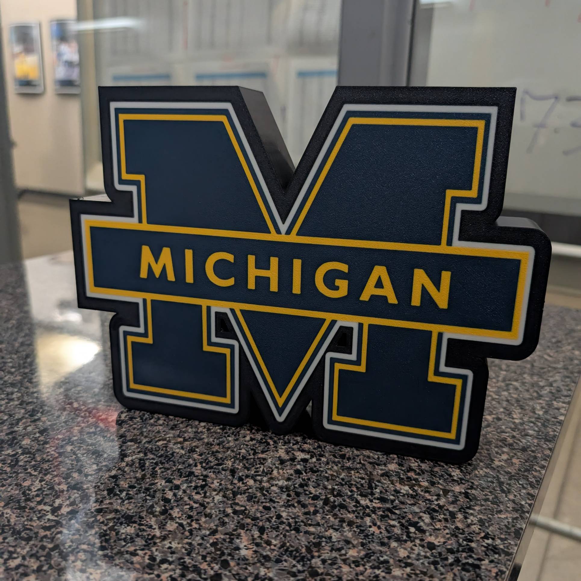 3D Printer Files | 3MF File | Michigan Block M lightbox | Creality Cloud
