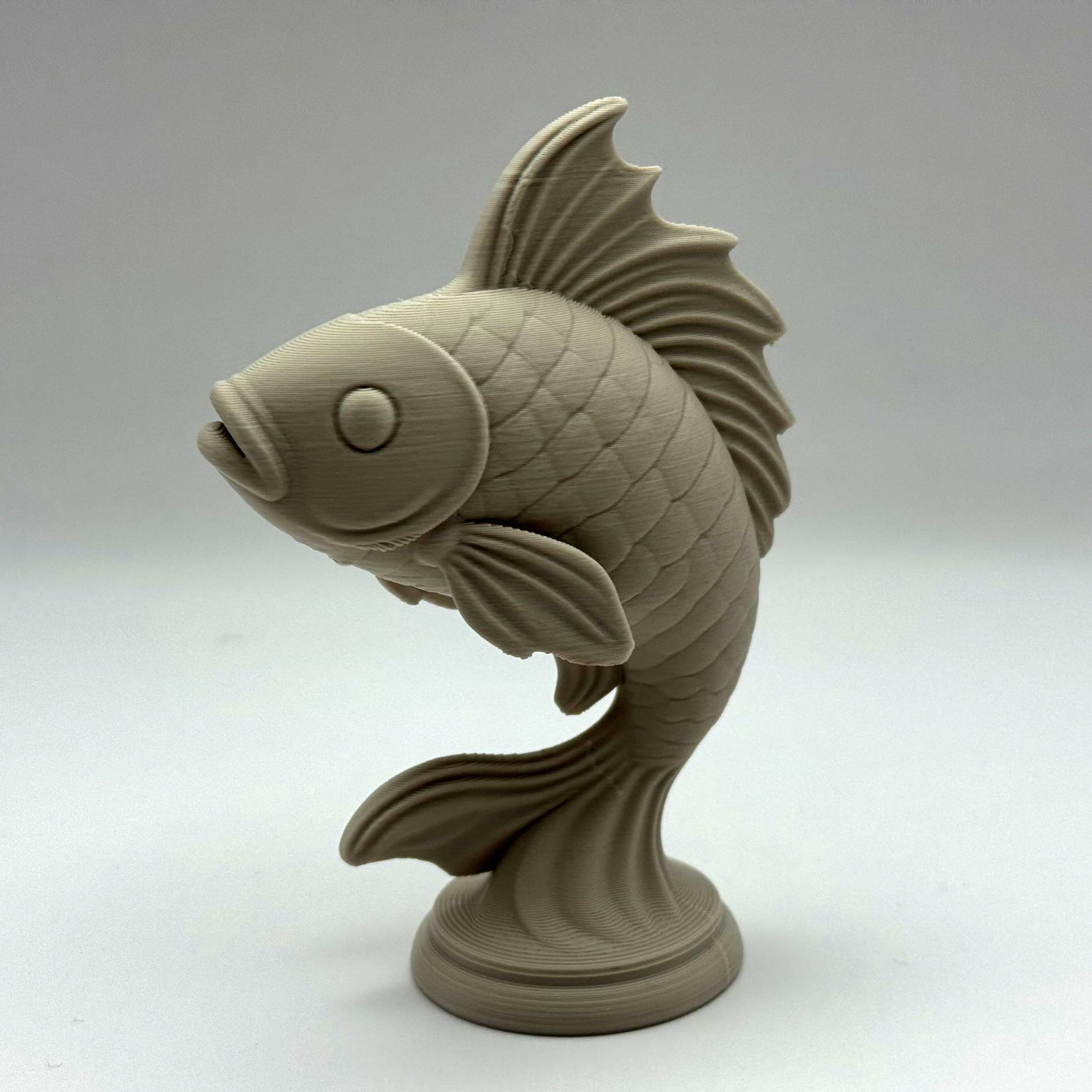 3D Printer Files | 3MF File | Jumping Koi Fish Statue | Creality Cloud