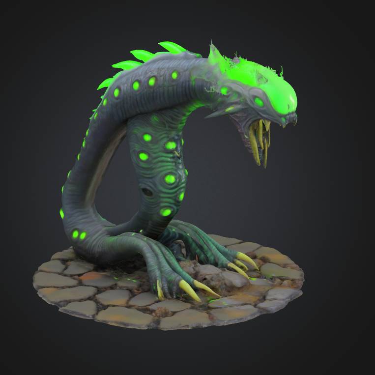 Free Characters & Creatures STL Download - FREE poison alien worm game ...