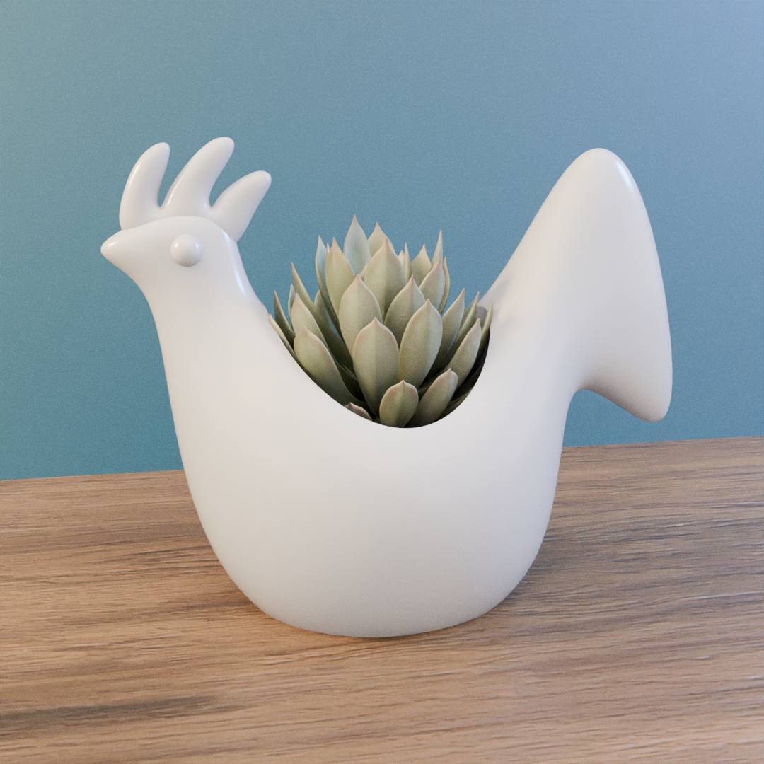 3D Printer Files | 3MF File | chiken planter | Creality Cloud