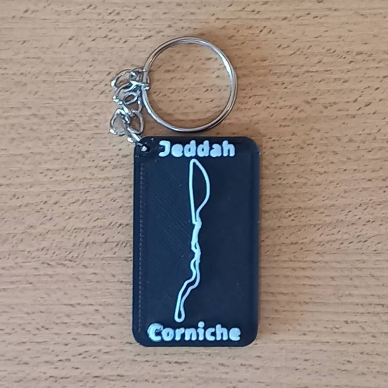 3D Printer Files | 3MF File | JEDDAH CORNICHE Circuit Keychain ...