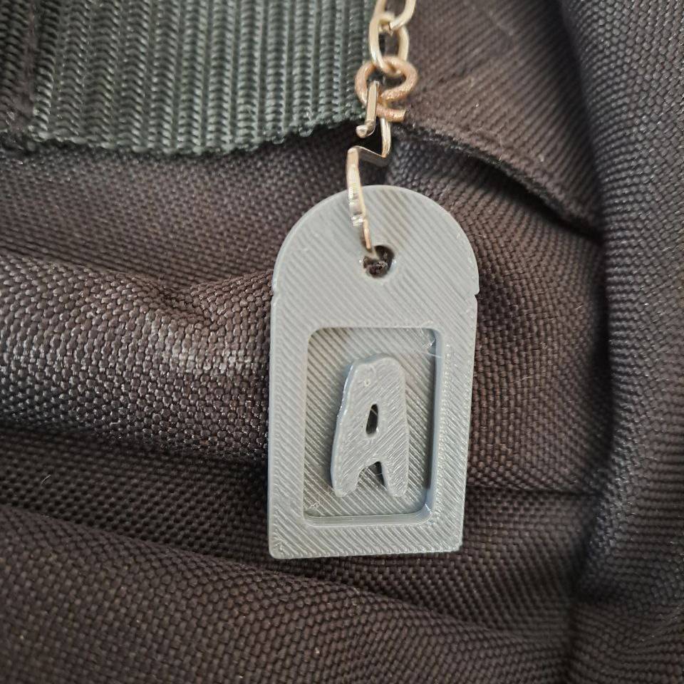 3D Printer Files | 3MF File | A- keychain | Creality Cloud