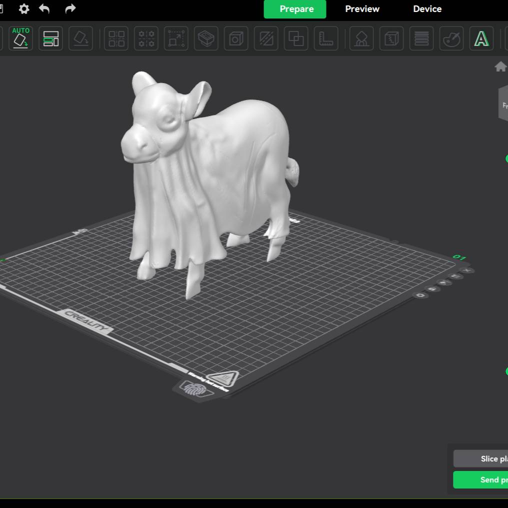 3D Printer Files | 3MF File | Ghost Cow | Creality Cloud
