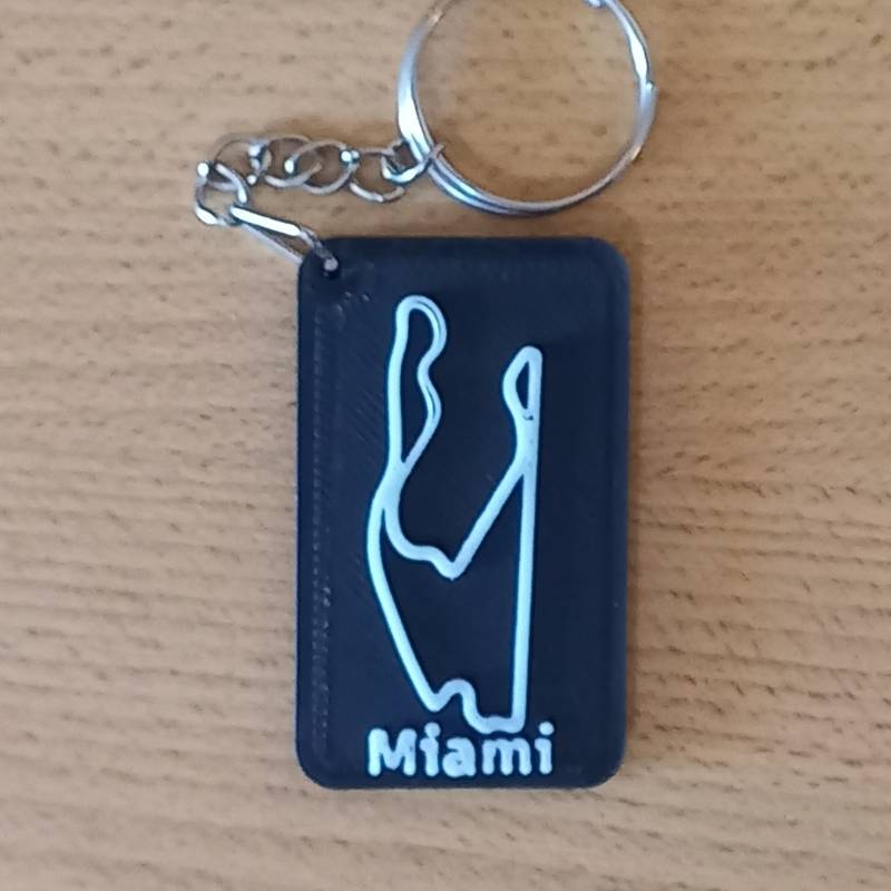 3D Printer Files | 3MF File | MIAMI Circuit KeyChain | Creality Cloud