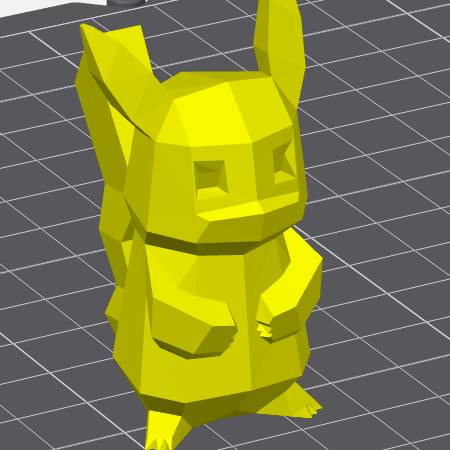 3D Printer Files | 3MF File | Low Poly Pikachu | Creality Cloud