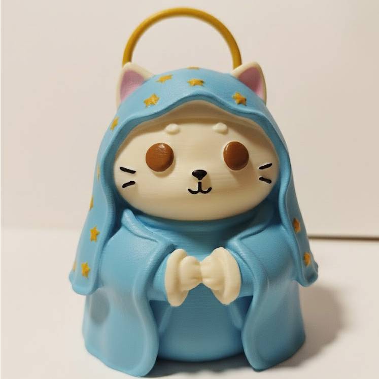 Arquivos de impressora 3D | Arquivo 3MF | Chibi Cat Nativity Figures ...