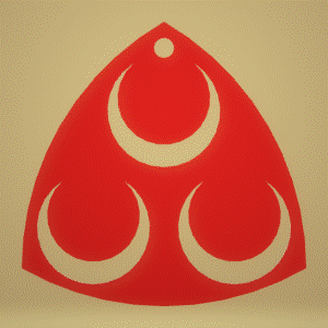 Badges & Coins STL Download - Turkish Flagby MoonZtar