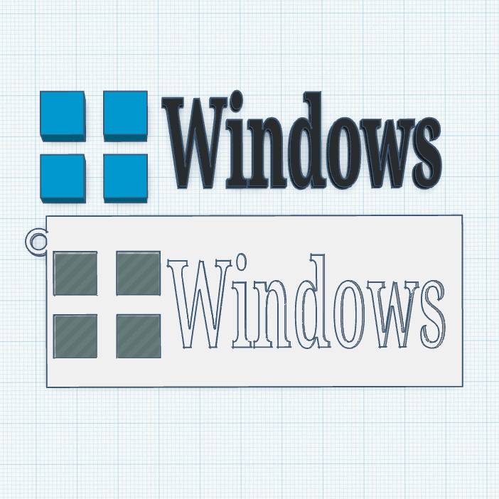 Free Personal Accessories STL Download - Windows keychainby user7685840686