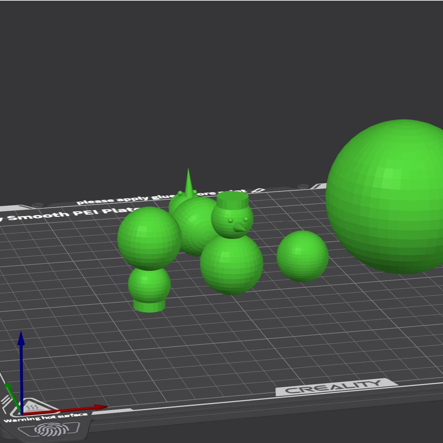 3D Printer Files | 3MF File | Slice sphere snowman tinkercad | Creality ...