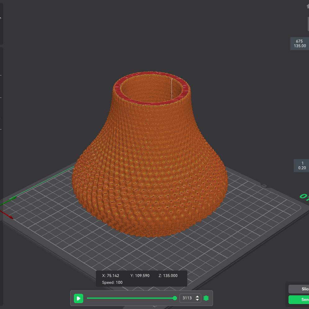 3D Printer Files | 3MF File | Pixel Vase V9 | Curvy Gourd Shape | Plant ...