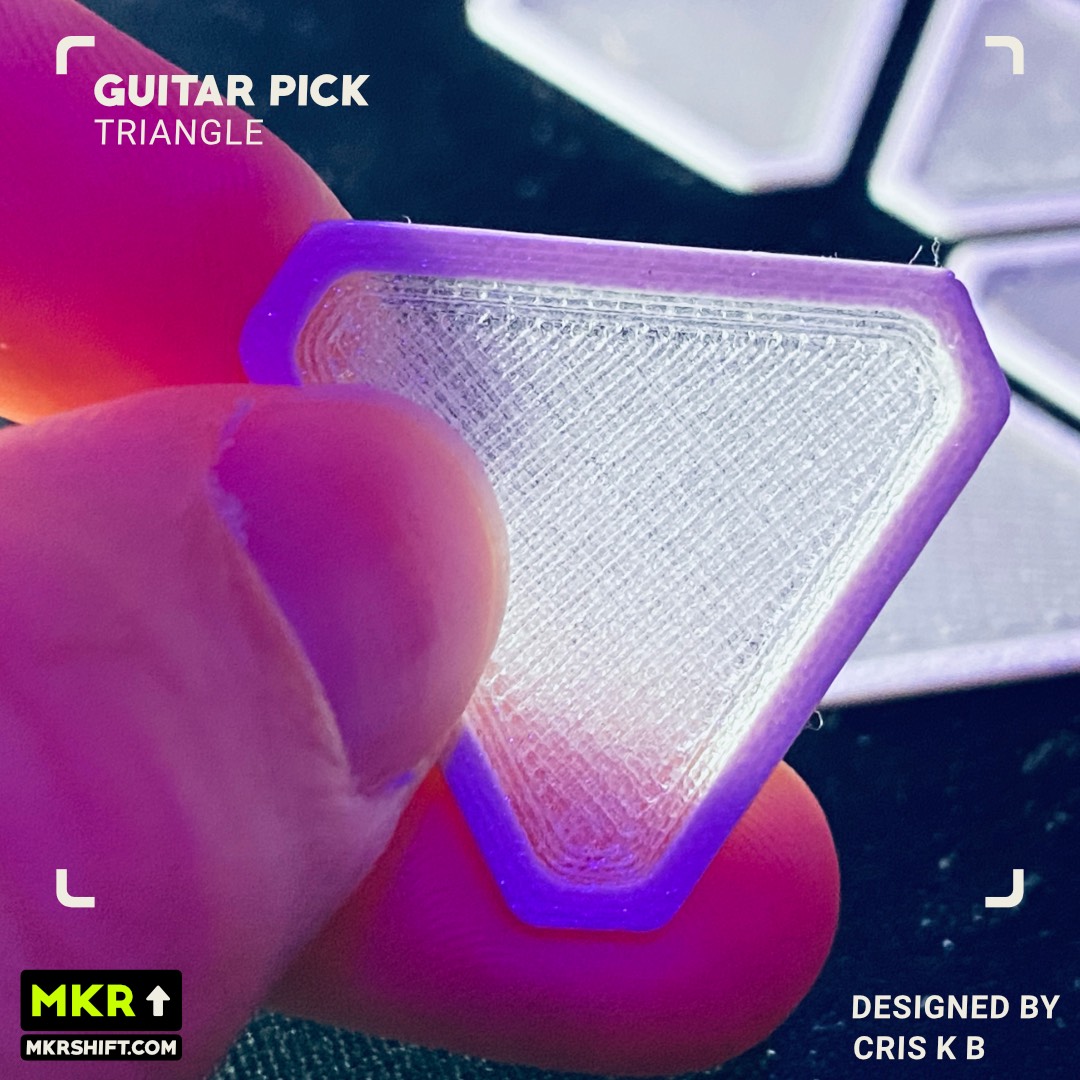 3D Printer Files | 3MF File | GUITAR PICK : TRIANGLE | Creality Cloud