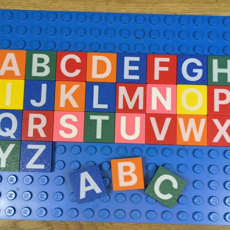 3D Printer Files | 3MF File | Duplo Tiles - ABC Letters & Make own ...