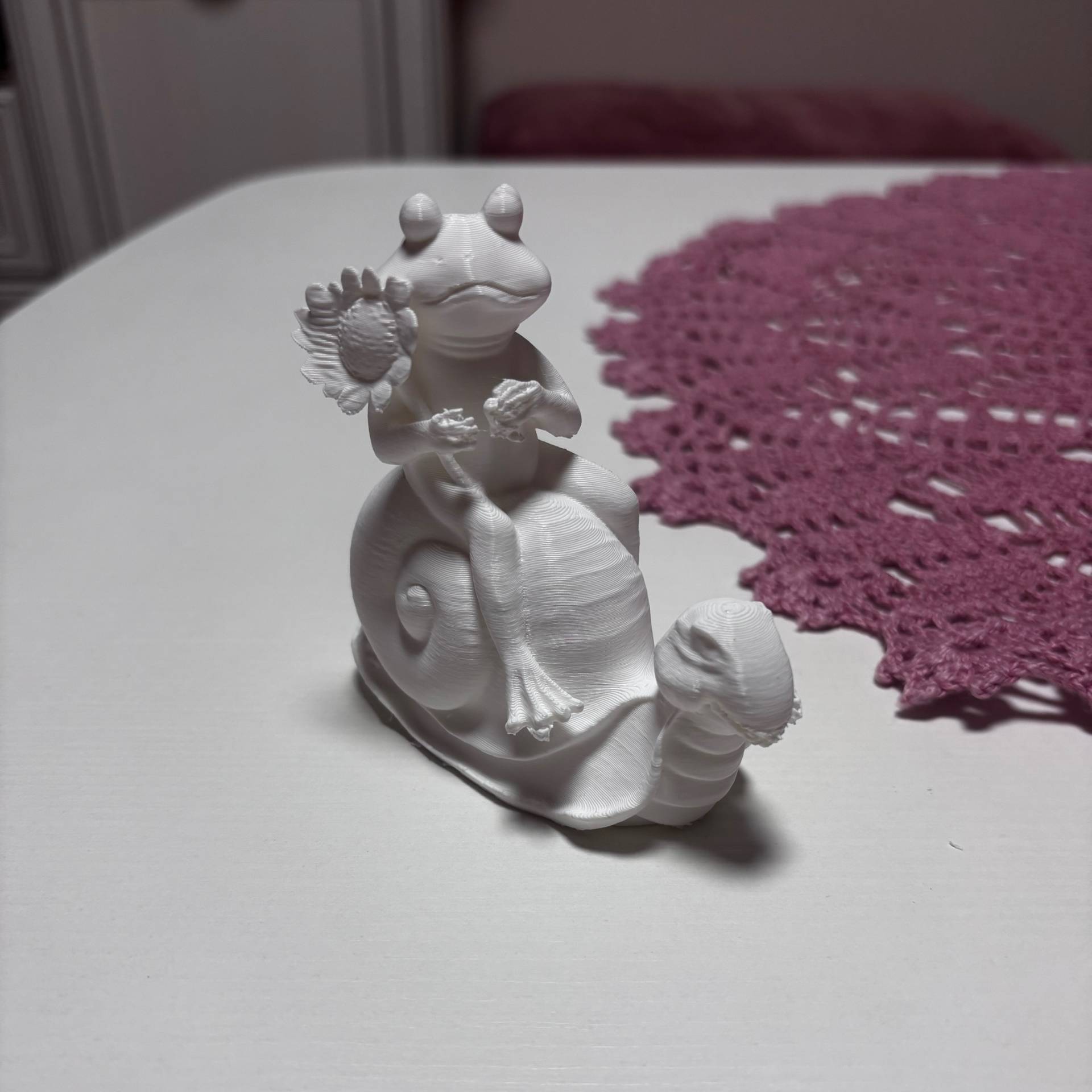 3D Printer Files | 3MF File | snail riding a frog garden decoration ...