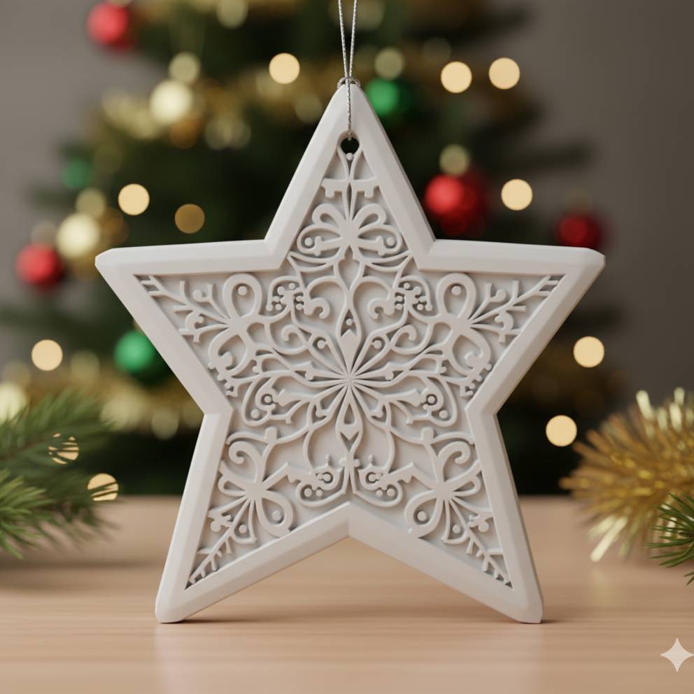 3D Printer Files | 3MF File | Star christmas ornament | Creality Cloud