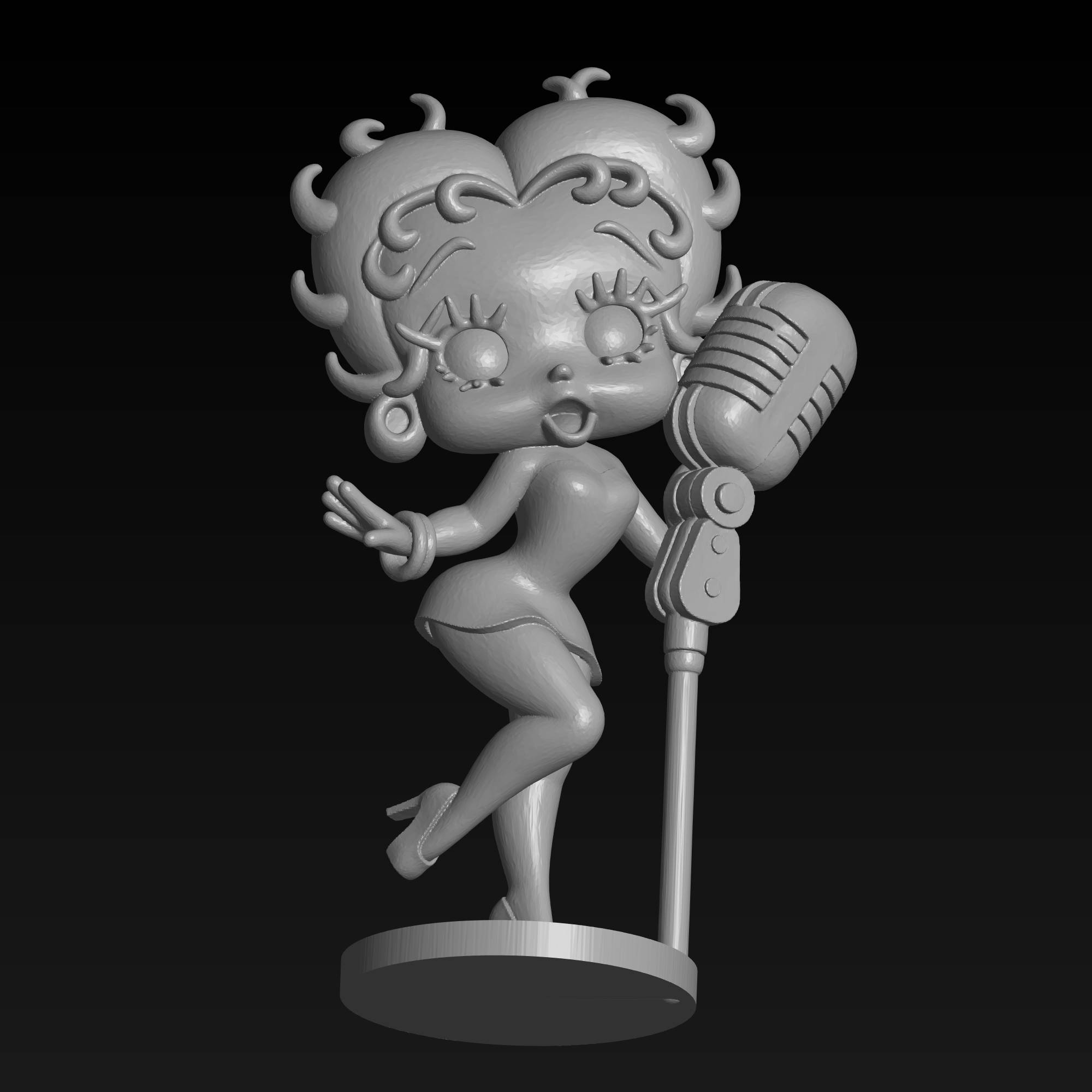Other STL Download - beautiful singer Betty Boop Designby BiLeN MeSH SToRe