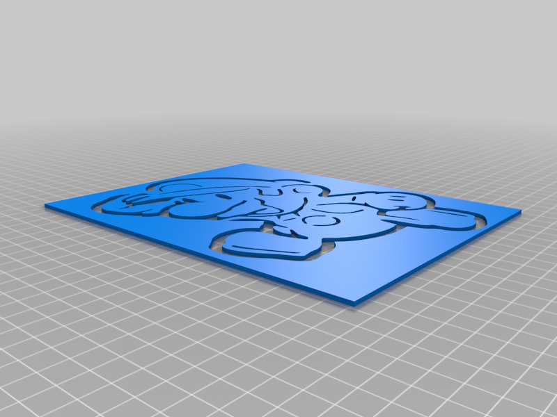 Paper Mario stencil | 3D models download | Creality Cloud