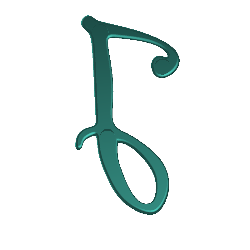 Free Home Decorations & Ornaments STL Download - Fridge Magnet letter J ...