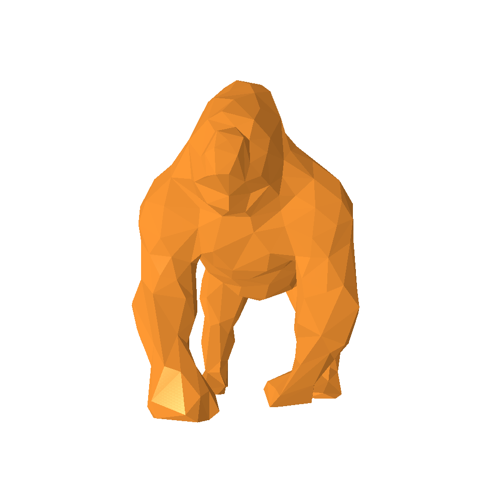 3D Printer Files | 3MF File | Orange Gorilla | Creality Cloud