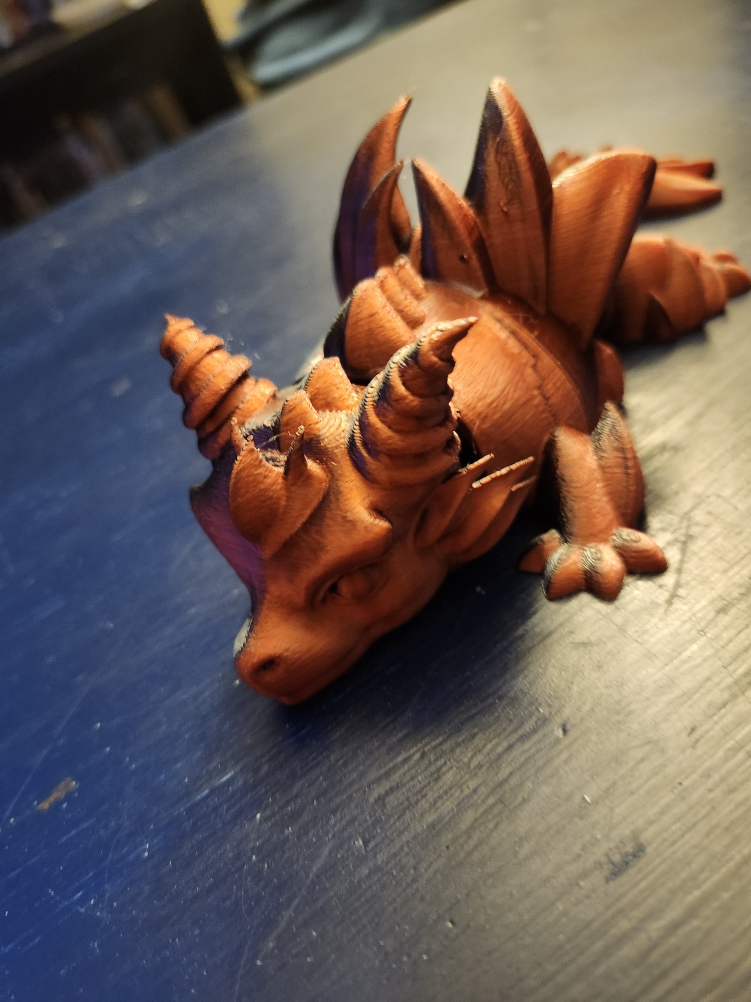 Red and black baby dragon. | Creality Cloud