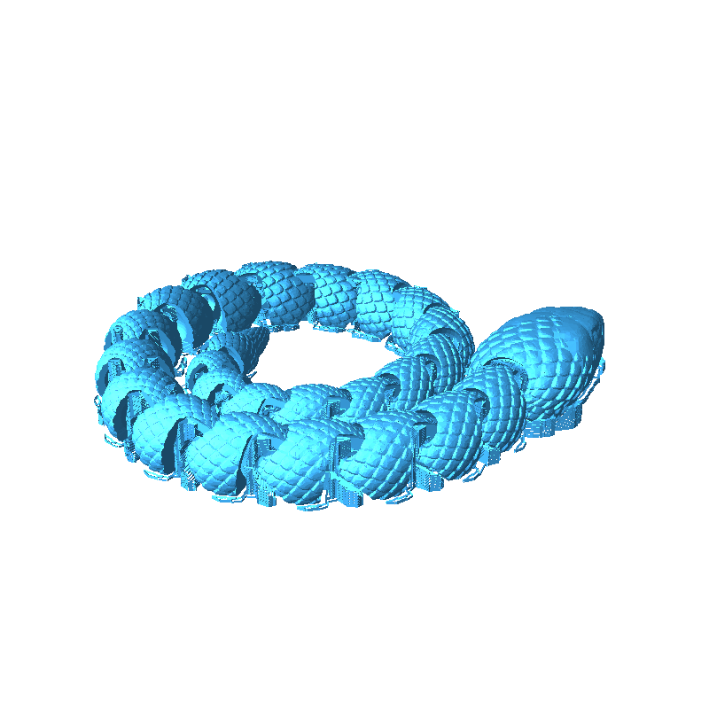 Flexi Snake Articulated Toy | 3D models download | Creality Cloud