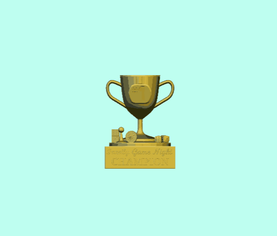 Family Game Night Trophy (First Draft) | 3D models download | Creality ...