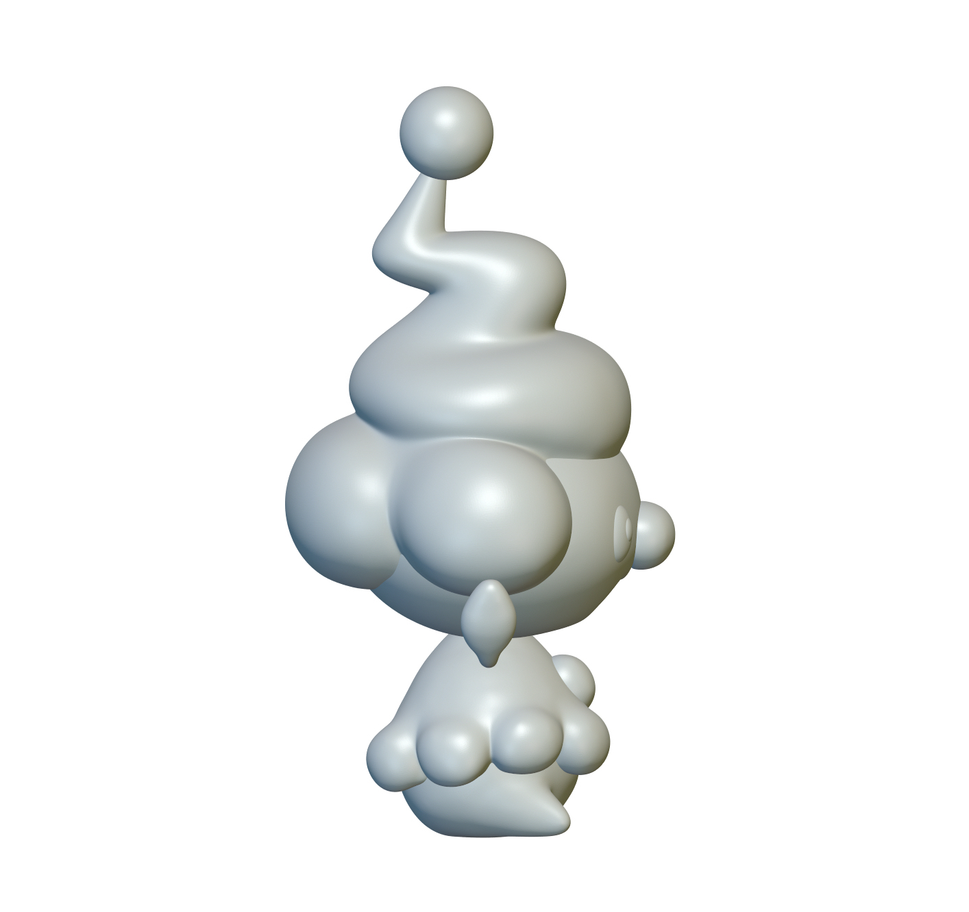 Pokemon Mime Jr #439 - Ready for 3D Printing! | 3D models download ...