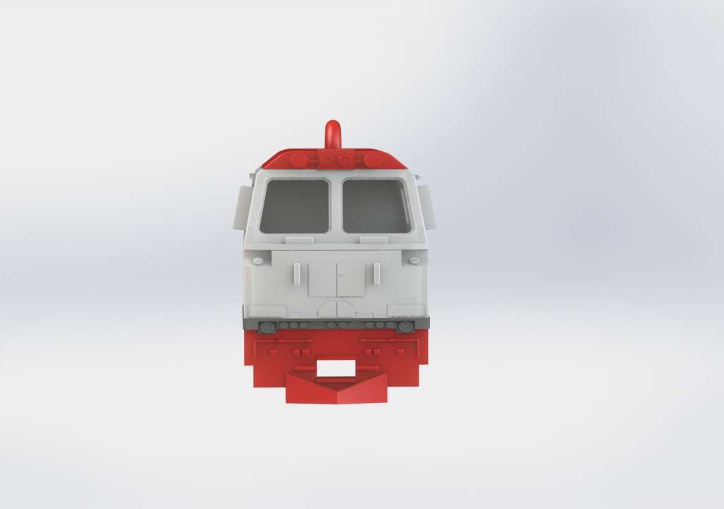Locomotive Head Keychain CC206 - GE CM20EMP | 3D models download ...