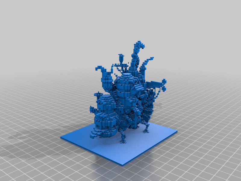 Minecraft Moving Castle | 3D models download | Creality Cloud