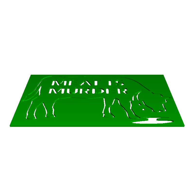 Free Digital Art STL Download - Meat is Murder stencilby SMT_M 🦊