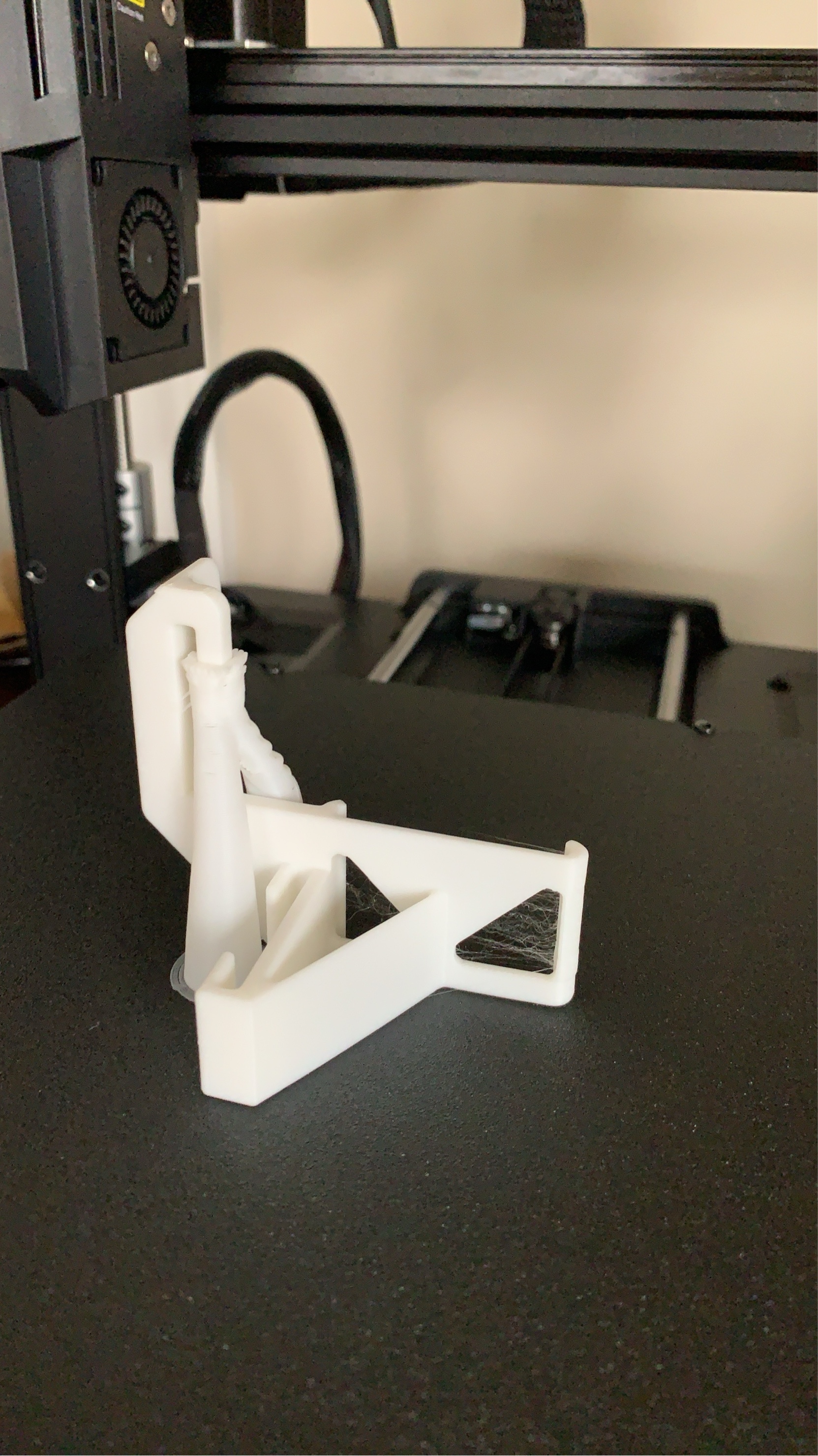 Smooth print and great piece of hardware upgrade. Did tree supports for the single overhang ...