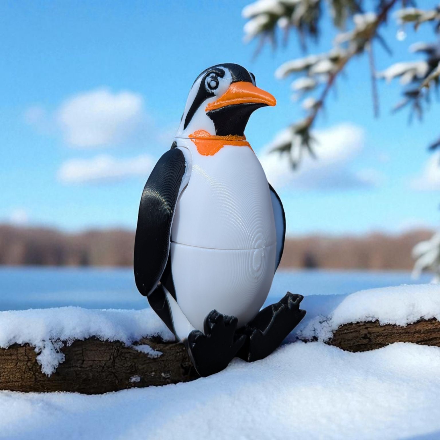 3D Printer Files | 3MF File | ARTICULATED PENGUIN Print in place ...