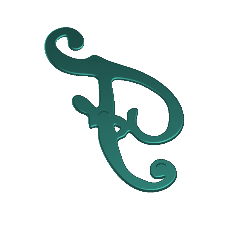 Free Home Decorations & Ornaments STL Download - Fridge Magnet letter F ...